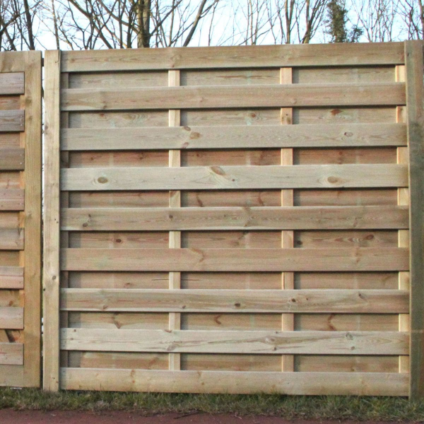 Panneau Claustra Bois Cloture, palissade bois EXTRA - Côté Clôture