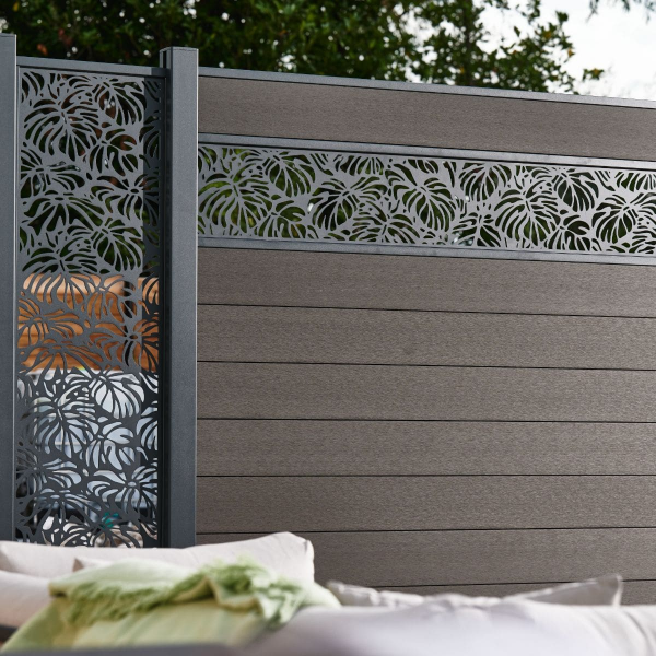 Clôture décorative jardin, claustra aluminium ajouré Côté Clôture