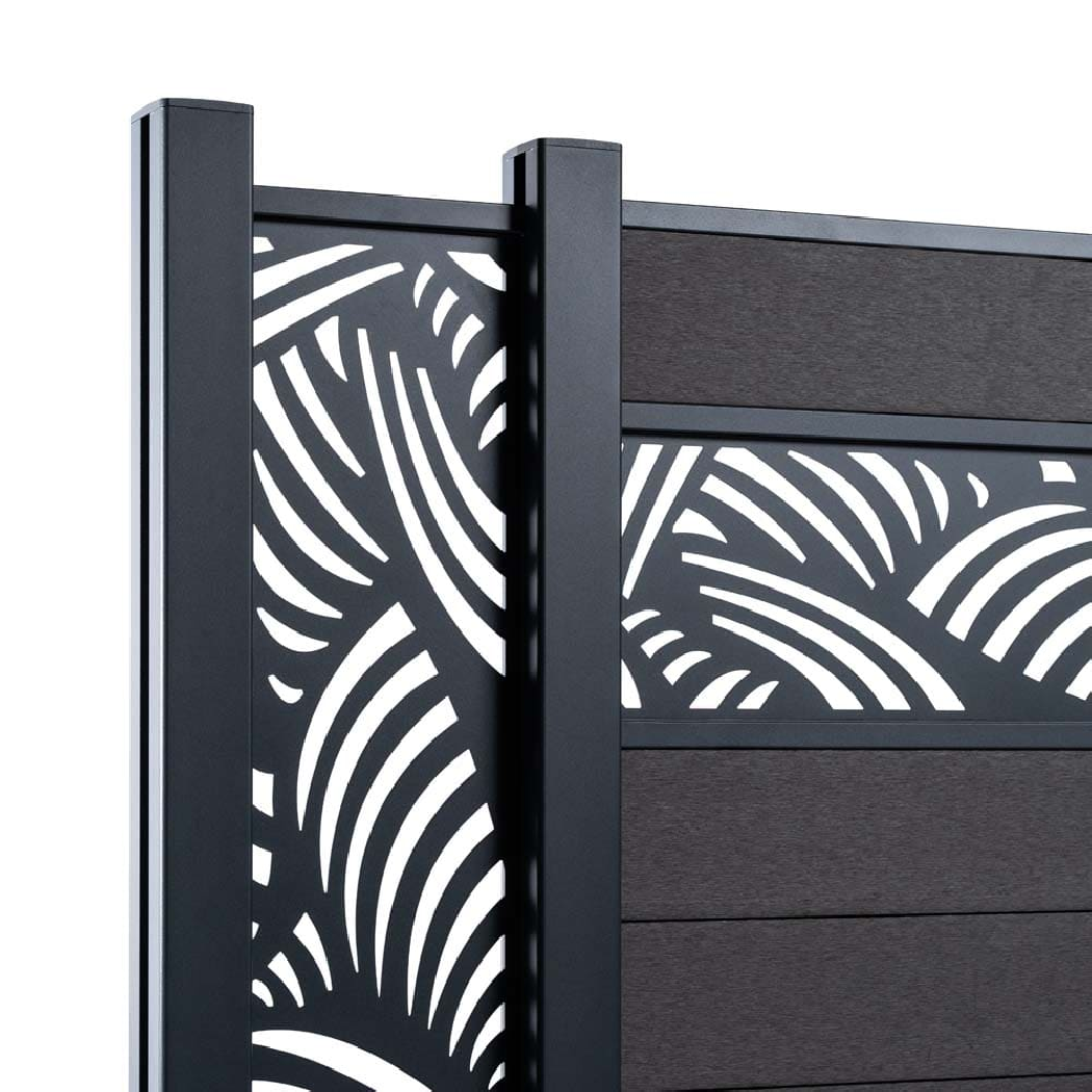 Clôture aluminium verticale, lame decorative pour cloture Etik