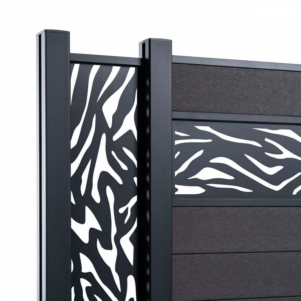 Clôture décorative jardin, clôture composite ajourée - Côté Clôture