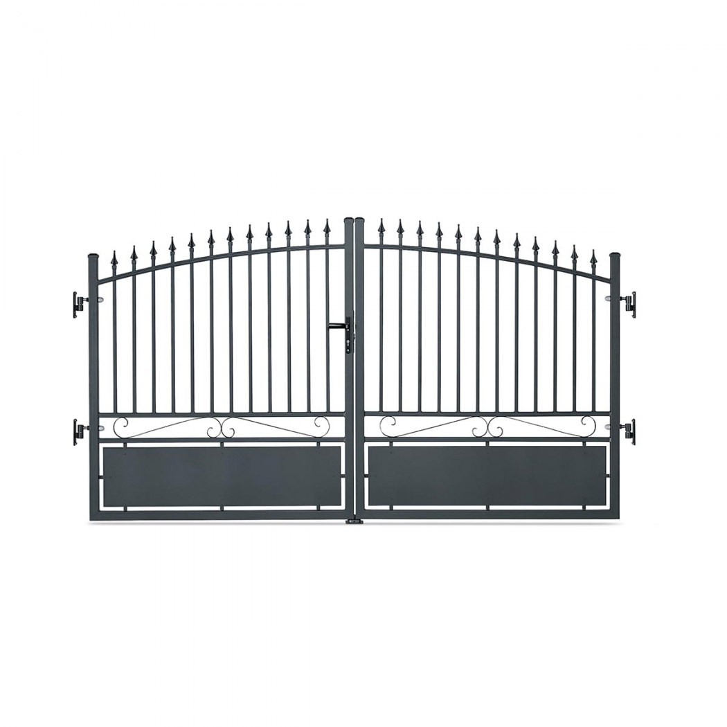 Portail traditionnel aluminium 2 vantaux - MANOIR